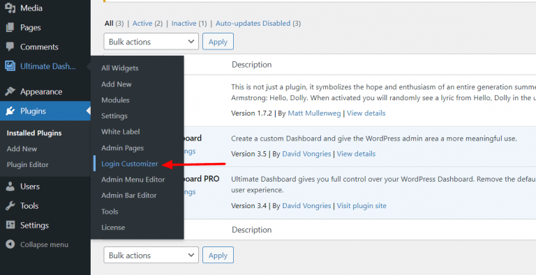 How to Create a Custom WordPress Login Page - Custom WordPress Dashboard Plugin - Ultimate Dashboad